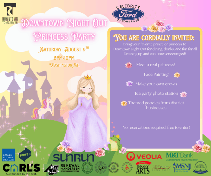 Princess Party - Downtown Night Out Special Theme Night